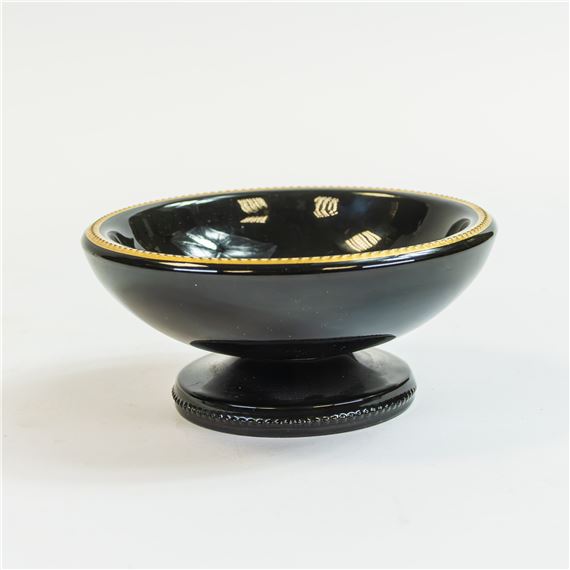 Norman Wilson | Unique ware black Basalt footed bowl | MutualArt