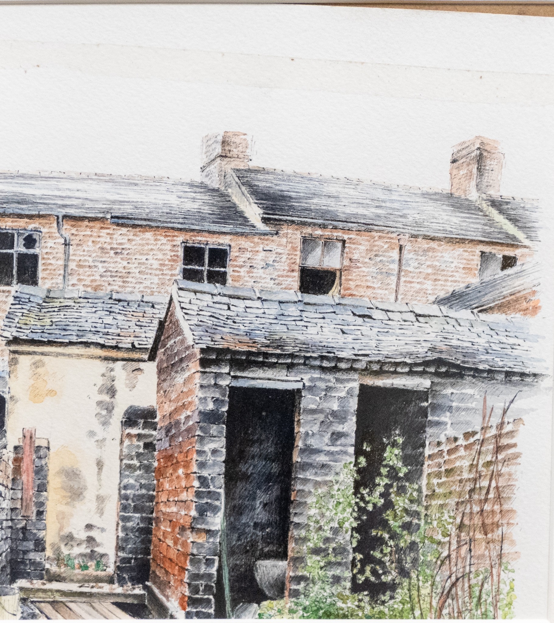 Helen Randall | Watercolour view depicting a Victorian derelict house ...