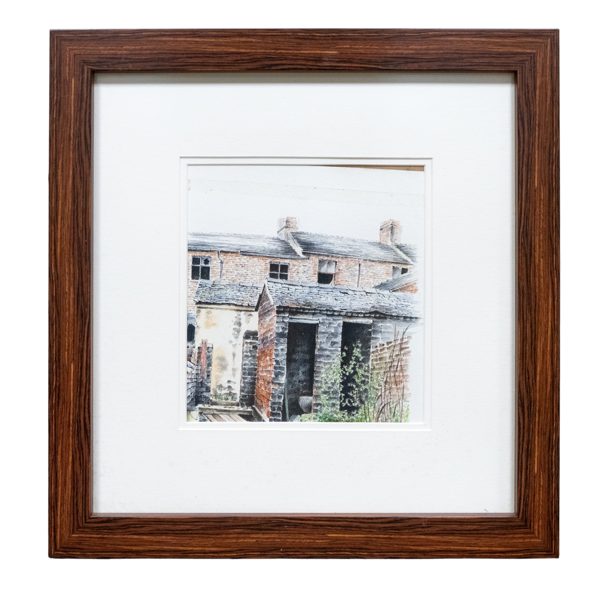 Helen Randall | Watercolour view depicting a Victorian derelict house ...