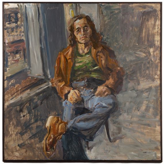 Raoul Middleman | Portrait of Artist Henry Schneiderman (1971) | MutualArt