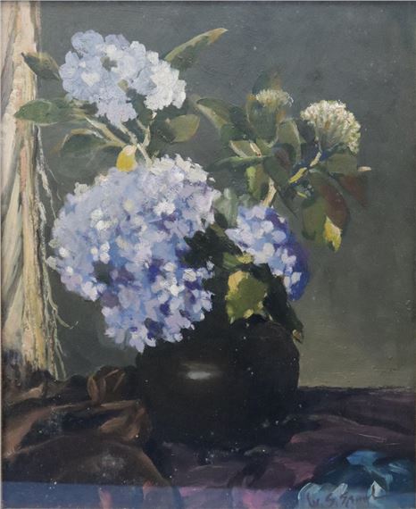 William Gregory Grant | Still Life with Hydrangeas | MutualArt