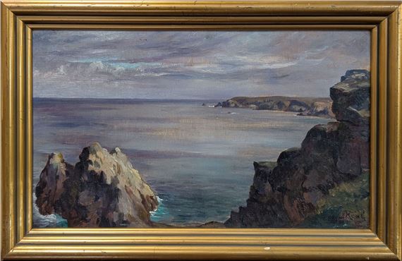 Daniel Réal | Vue sur la côte sauvage de Quiberon (1918) | MutualArt