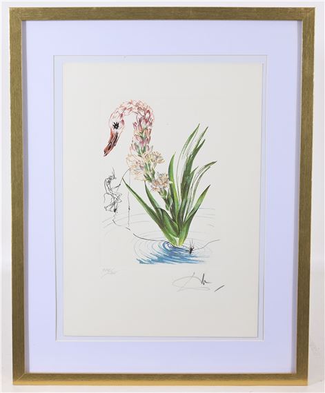 Salvador Dalí | Water Hybiscus Swan | MutualArt