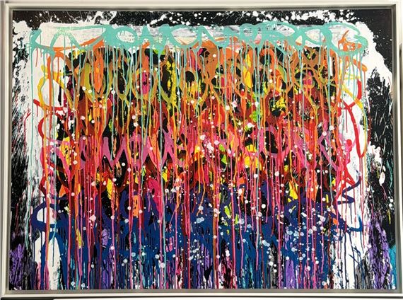 JonOne | STRAIGHT LINE (2023) | MutualArt