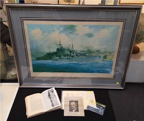 Robert Taylor | HMS Kelly leaving the Grand Harbour, Malta in 1941 ...