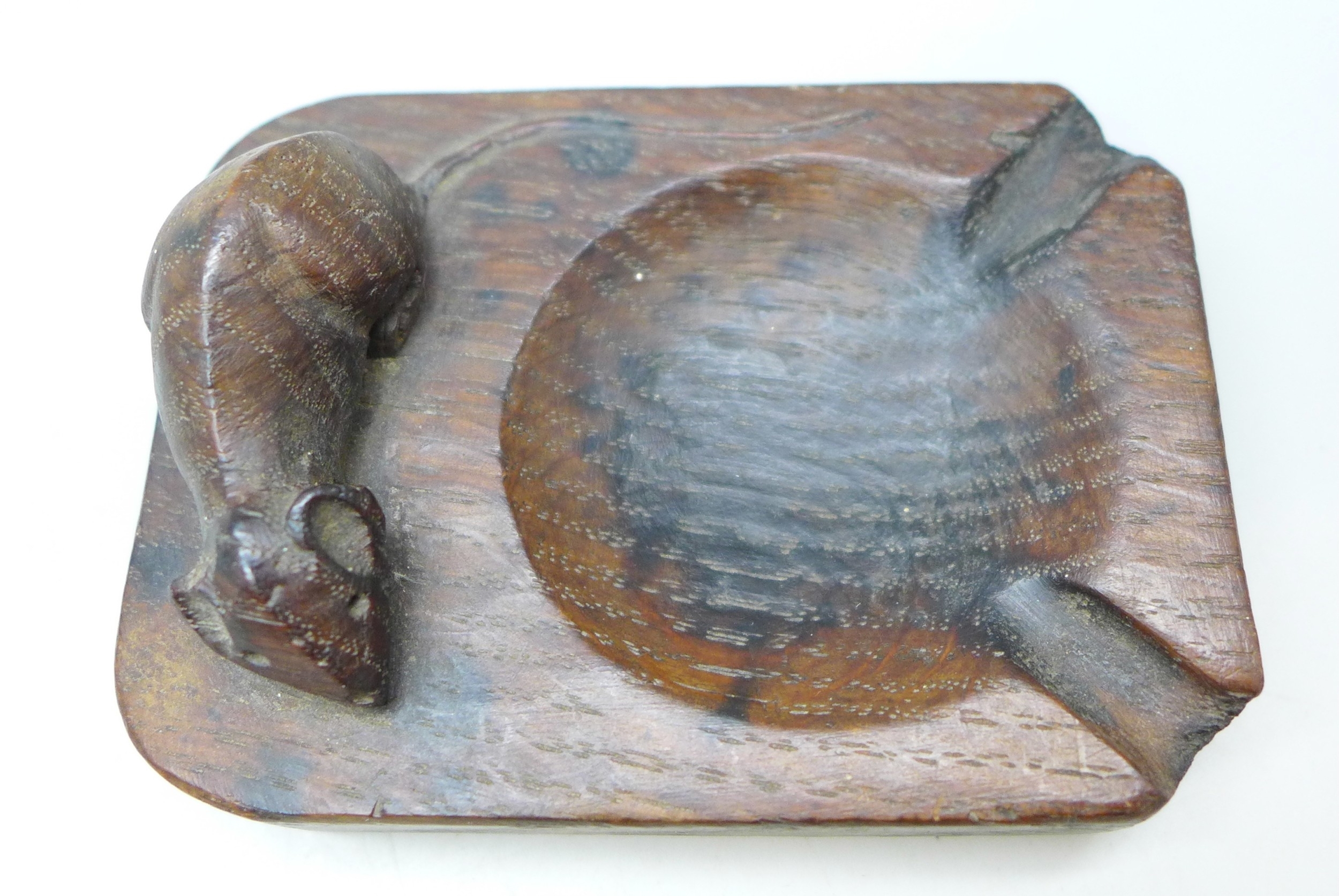 Robert Thompson | A 1930s Robert Mouseman Thompson carved oak ashtray ...