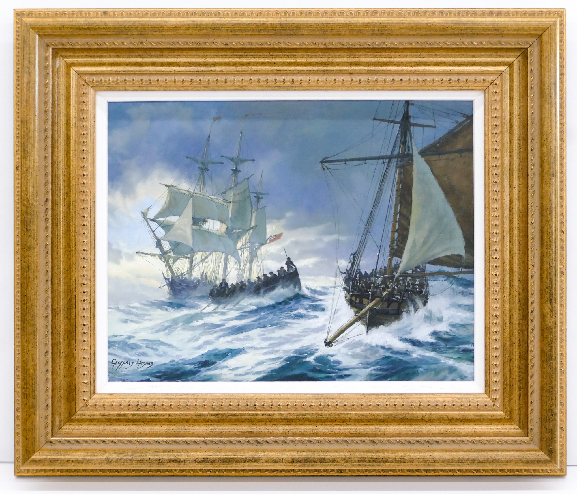Geoffrey Huband | 74-Gun Ship Hove to a Heavy Weather | MutualArt