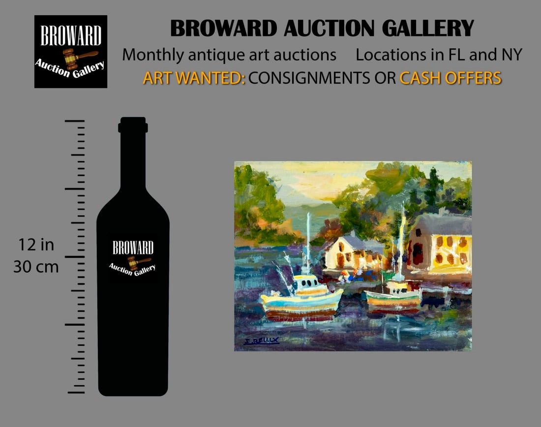 John Reilly | Harbor Scene with Boats | MutualArt