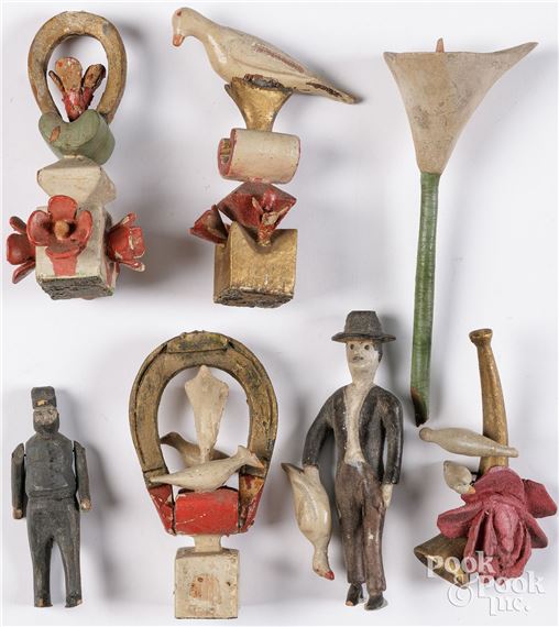 George D. Wolfskill | carved and painted fragments (1872 - 1940 ...