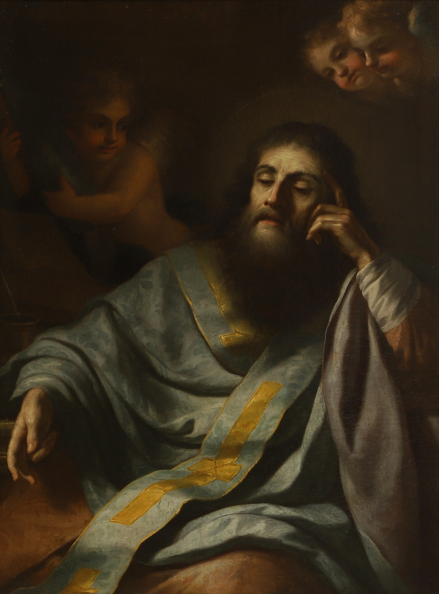 Paolo de Matteis | Saint Gregory of Nazianzus with cherubs | MutualArt