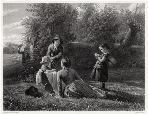 Thomas Webster | Spring Playmates (1866) | MutualArt