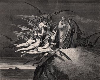 Gustave Doré | The Demons (Dante's Divine Comedy Enferno (1880) | MutualArt