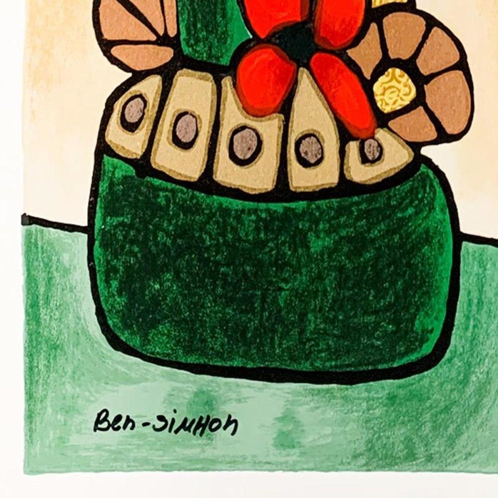 Ben Simhon | Green Vase | MutualArt