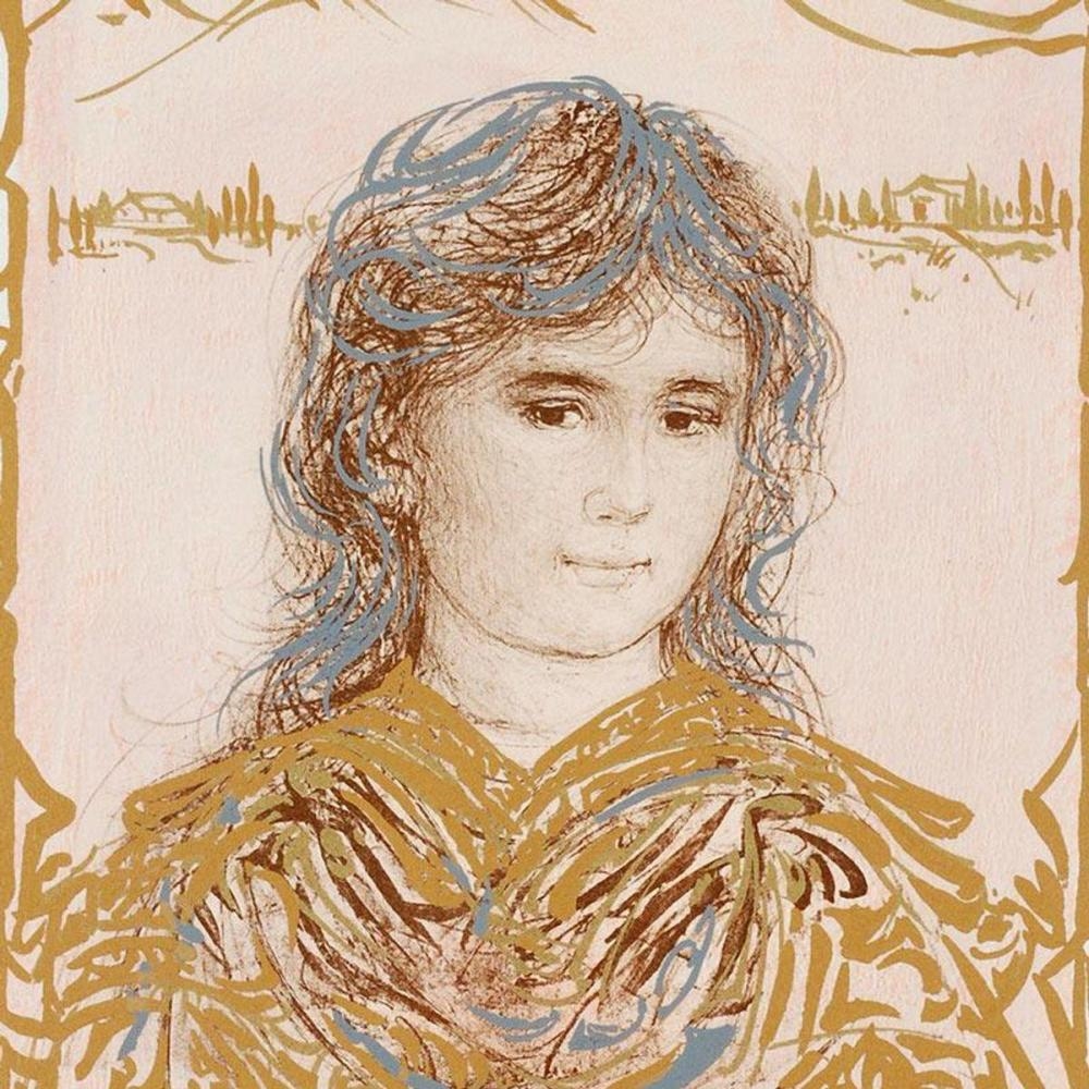 Edna Hibel | Becky Limited Edition Lithograph | MutualArt