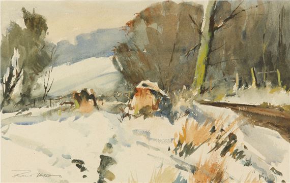 Edward Wesson | Snow Near Shere (1910 - 1983) | MutualArt