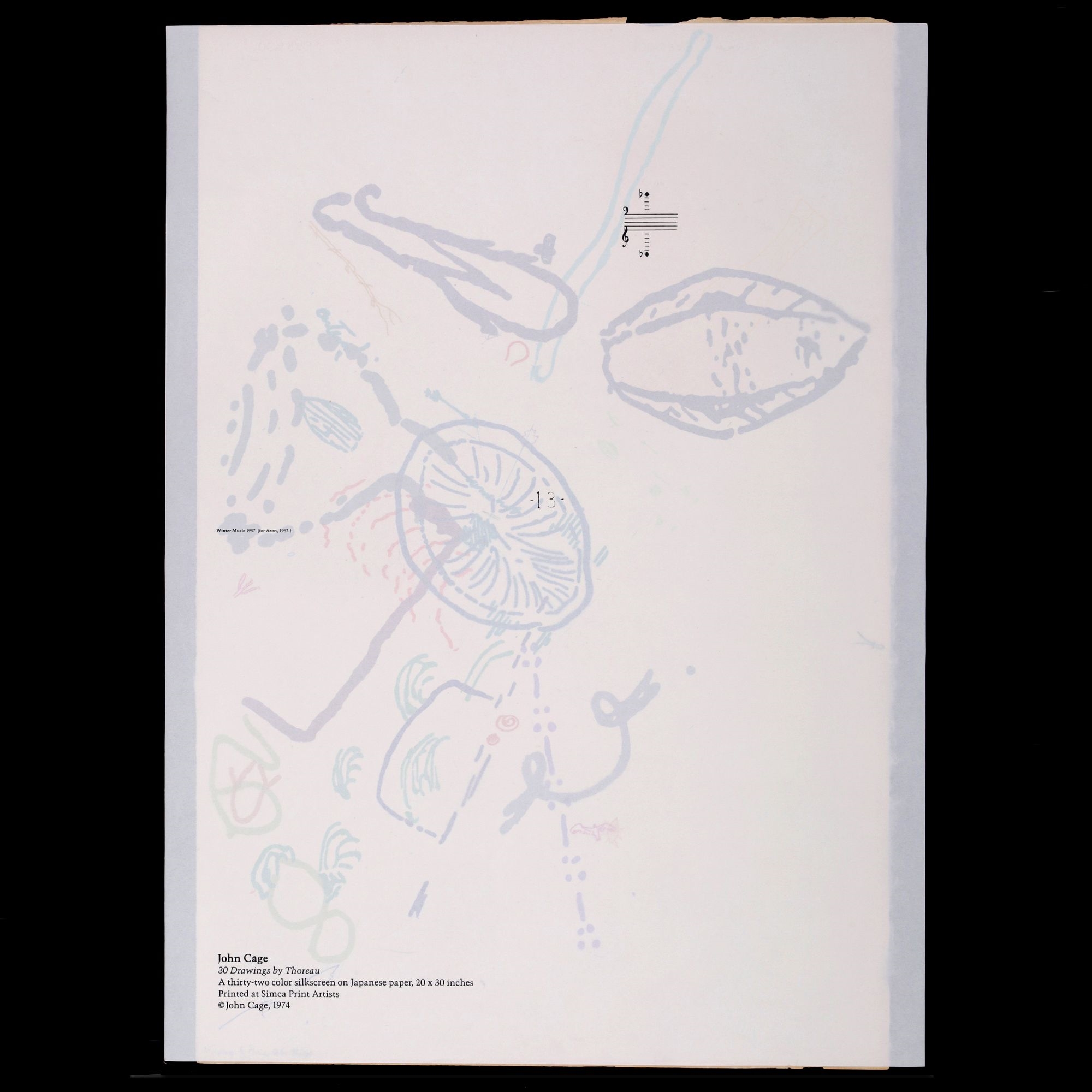 John Cage | 30 DRAWINGS BY THOREAU (1974) | MutualArt