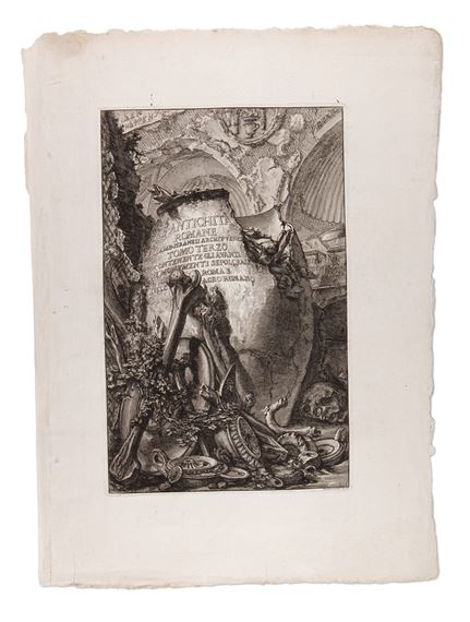 Giovanni Battista Piranesi | Titulní list, z alba Le Antichità Romane ...