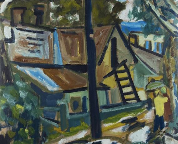 Werner Gilles | Das Haus im Grünen (1959) | MutualArt