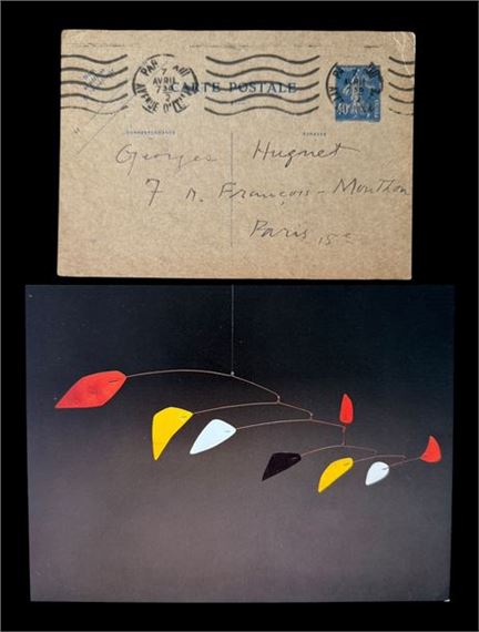 Alexander Calder | Autograph postcard (1930) | MutualArt