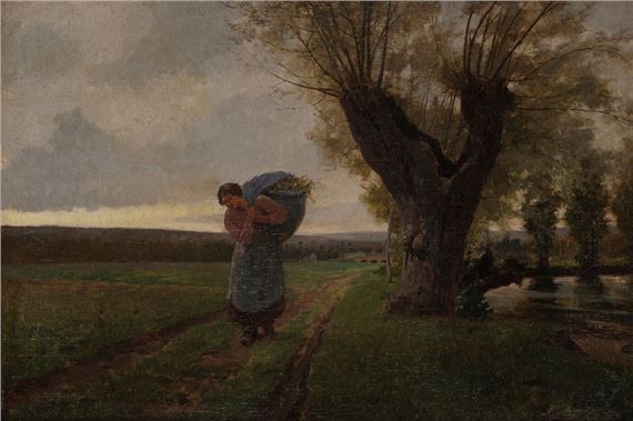 Louis-Emile Adan | Return from the fields | MutualArt