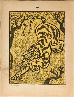 Paul Élie Ranson | Tiger in the jungles (Circa 1893) | MutualArt