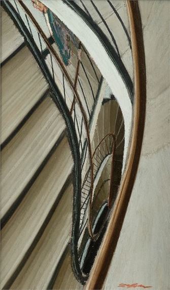 Sam Szafran | The staircase (1980) | MutualArt