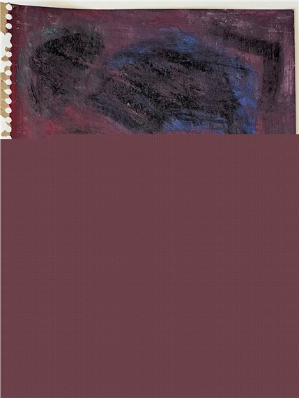 Friend | Neo-Expressionist Oil Pastel Painting (1984) | MutualArt