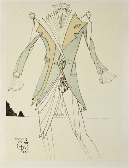 Salvador Dalí | Projet de costume (1971) | MutualArt