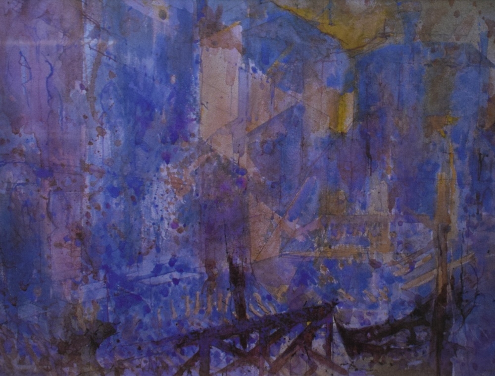 Tony Roberts | abstract depiction of Tuscany in a cubist style | MutualArt