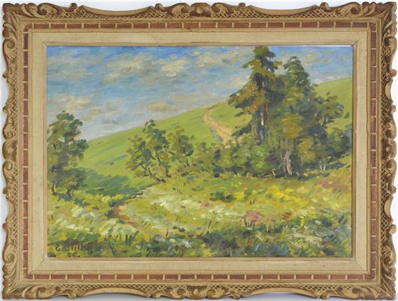Ērika Gulbe | Road to the mountain (1955) | MutualArt