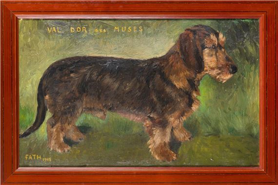 Richard Fath | Wire-haired Dachshund (1948) | MutualArt