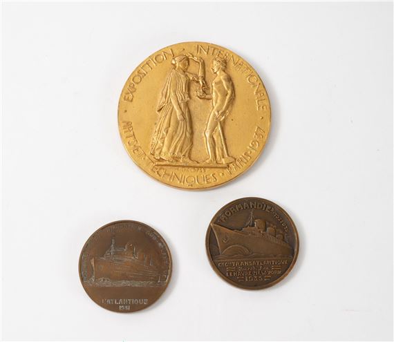Henri Dropsy | Gilt bronze medal commemorating the Exposition ...