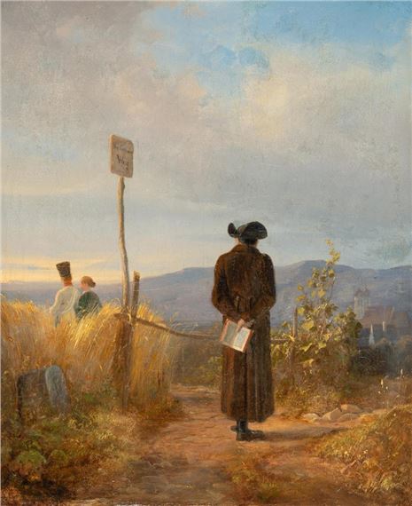 Carl Spitzweg | The Forbidden Path (1840) | MutualArt