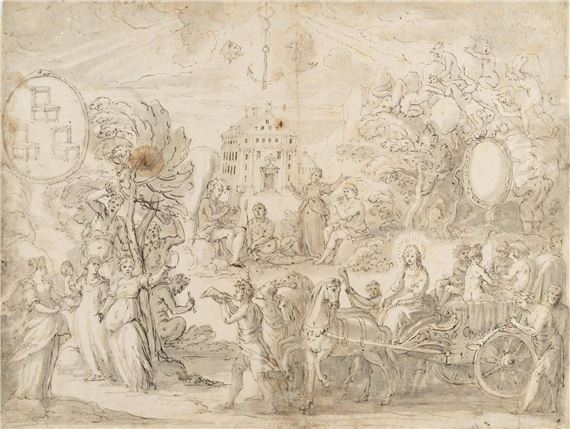 German School, 17th Century | Allegory with the Triumph of Wisdom (17 ...