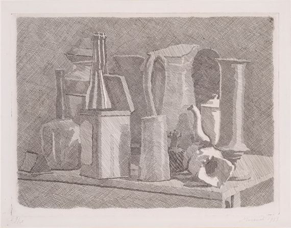 Giorgio Morandi | Large still life with coffee pot (1933) | MutualArt