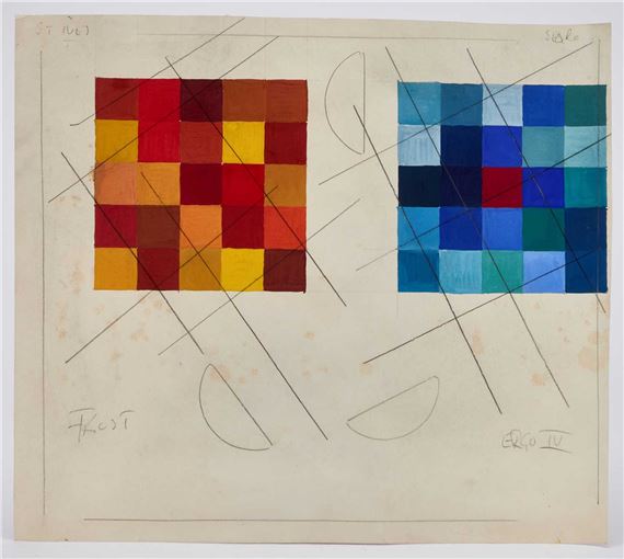 Terry Frost | THREE SHEETS OF ABSTRACT STUDIES (1961) | MutualArt