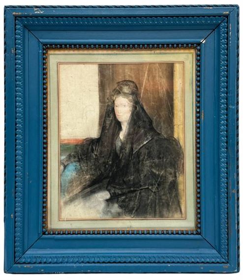 Jean Baptiste Isabey | Bust portrait of a young widow (Circa 1830 ...