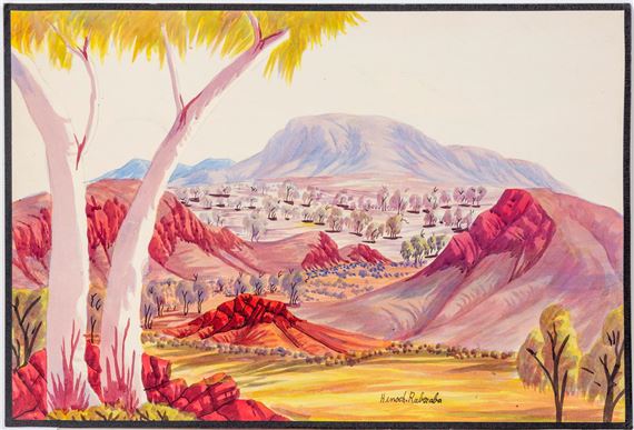 Henoch Raberaba | Mt Hermannsburg on the Horizon | MutualArt
