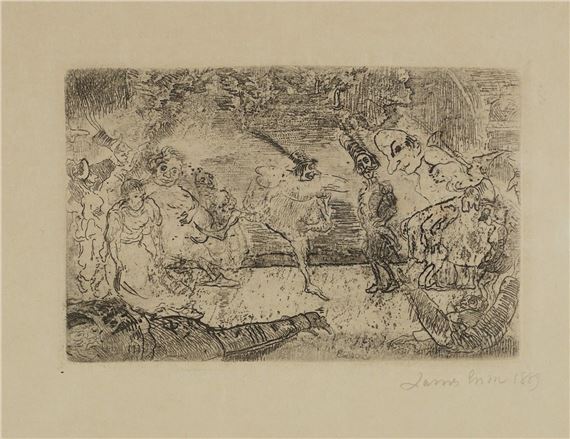 James Ensor | The fantastic ball (1889) | MutualArt