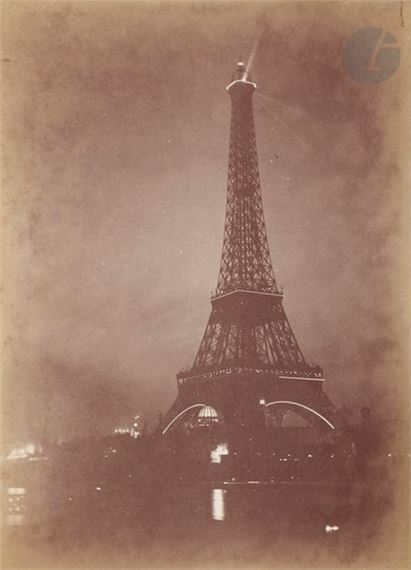 Louis-Gabriel Loppé | Illumination of the Eiffel Tower (1900) | MutualArt