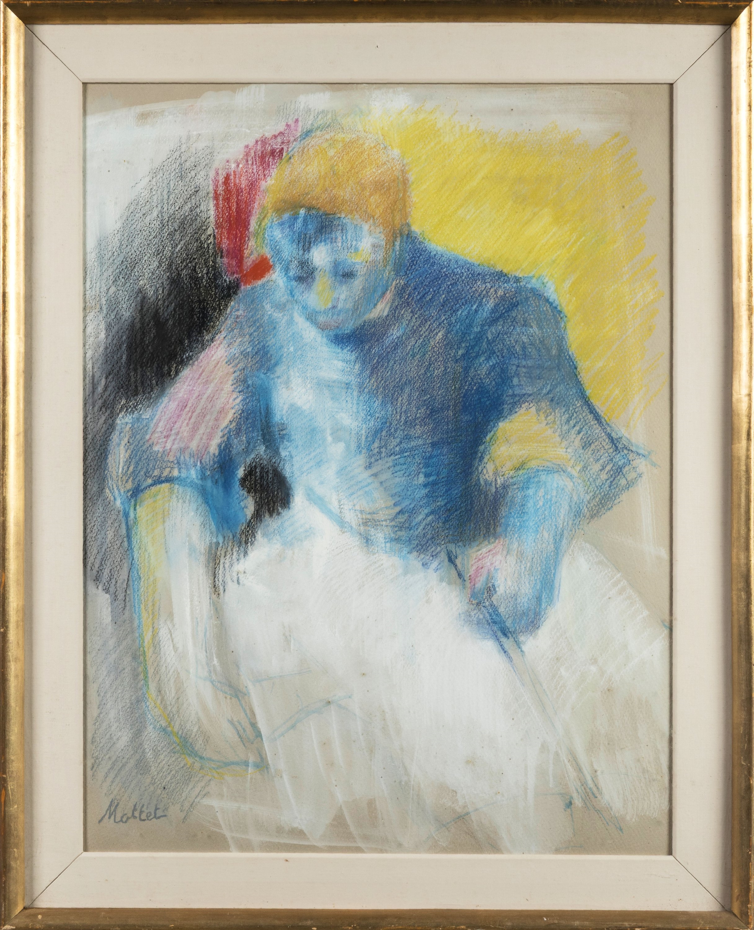 Yvonne Mottet | Autoportrait au pinceau | MutualArt