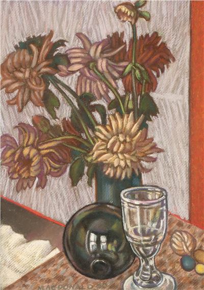 Tom MacDonald | Still Life with Chrysanthemums (1986) | MutualArt