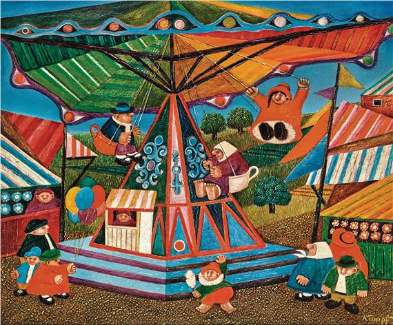 Gottfried Kumpf | Karussel (Carousel (1965) | MutualArt
