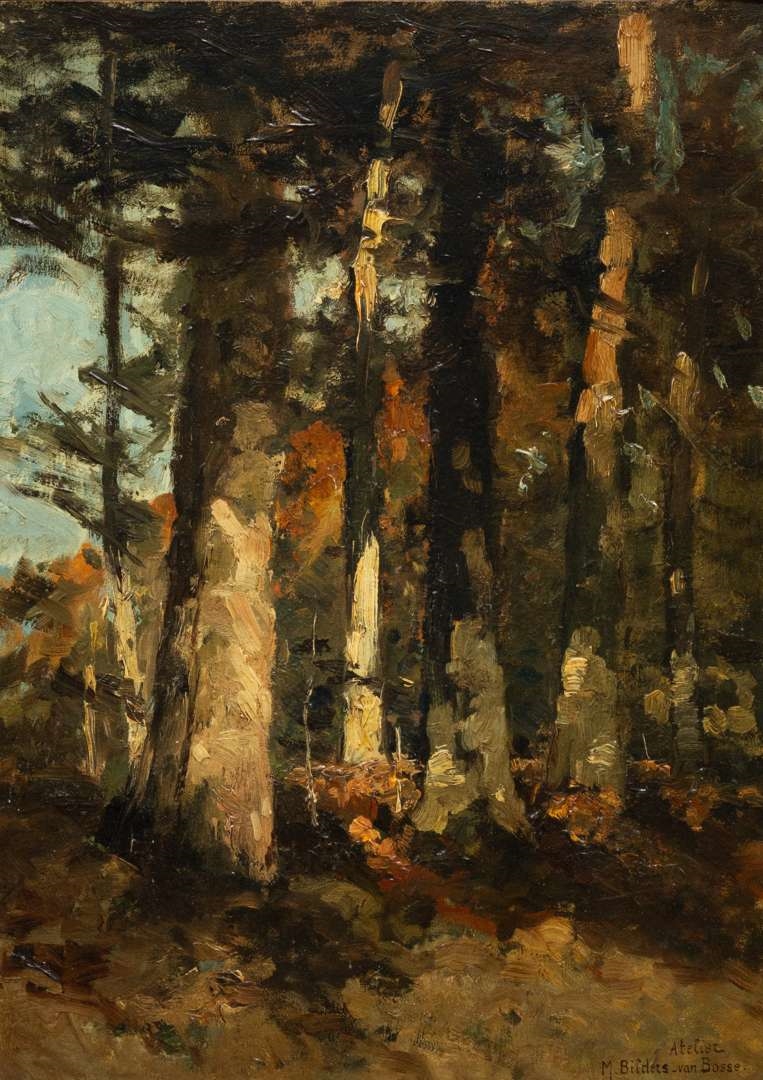 Maria Philippina van Bilders-Bosse | Row of trees, a study | MutualArt