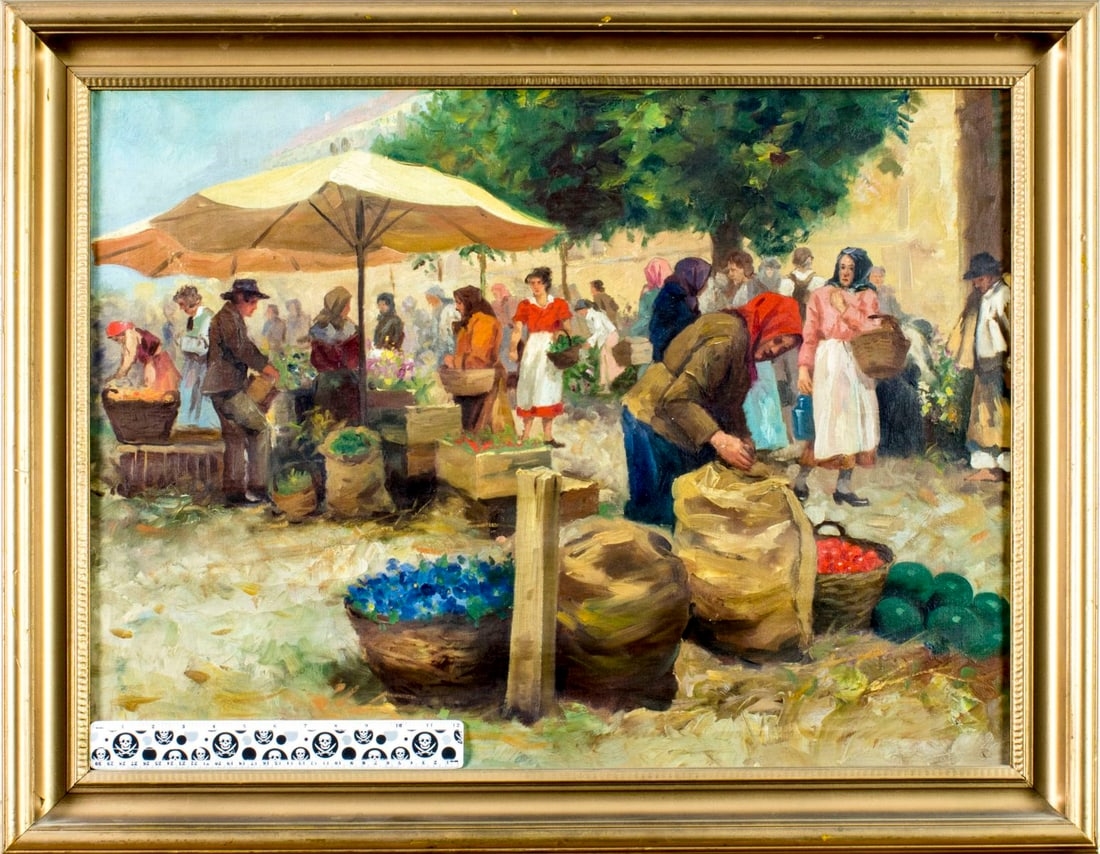 Róza Molnár | Market Scene | MutualArt