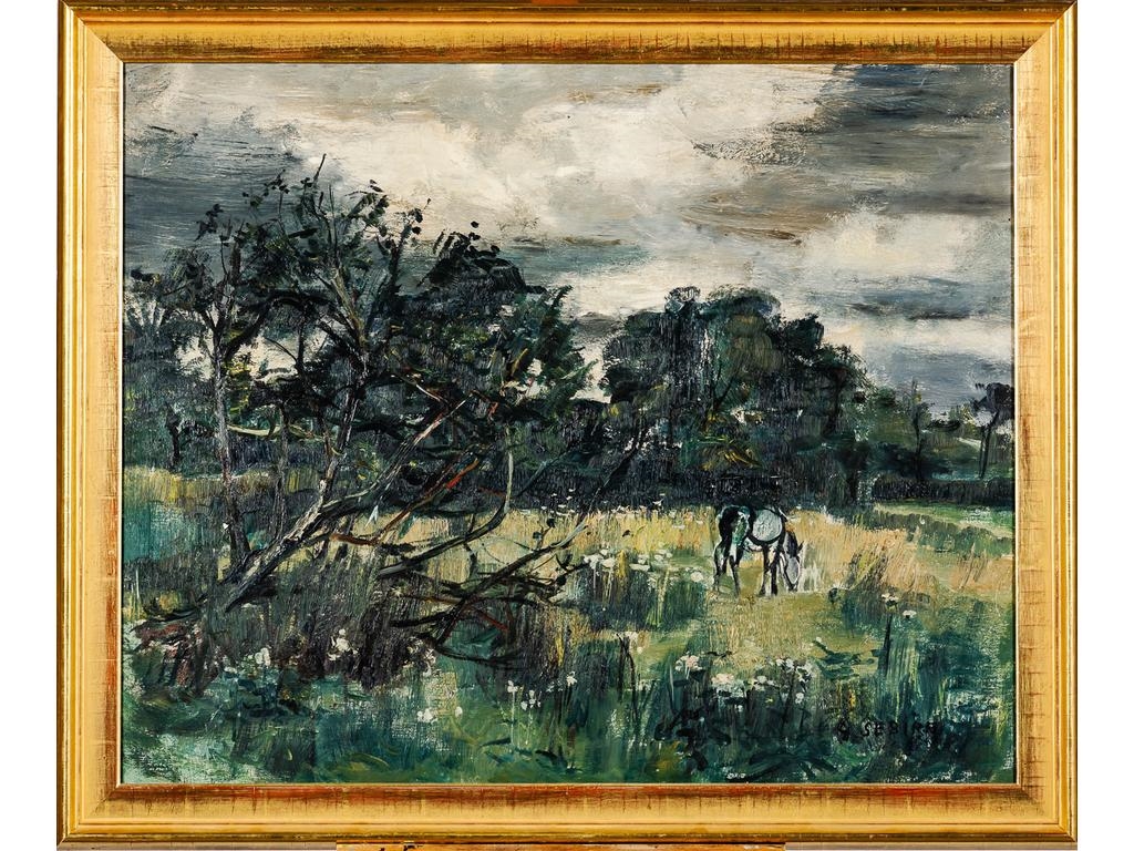 Gaston Sébire | Cheval dans le prés | MutualArt