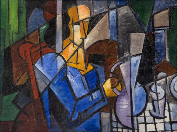 Nadezhda Andreyevna Udaltzova | Figure in Interior | MutualArt