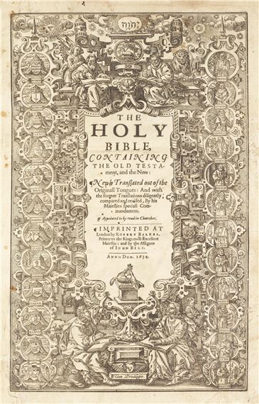 Robert Barker | The Holy Bible, 2 parts in 1 vol., FOURTH FOLIO EDITION ...