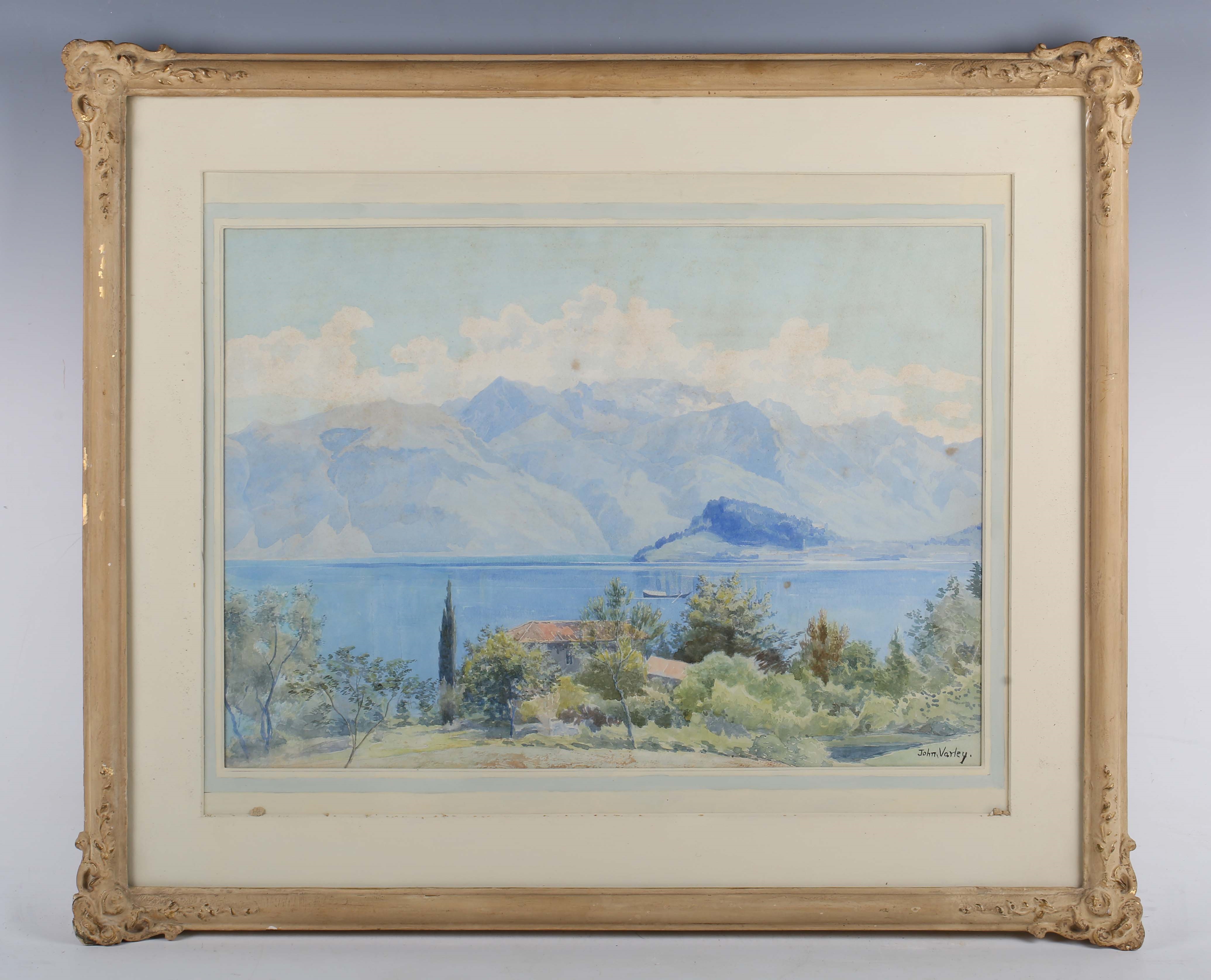 John Varley Jr. | Italianate lake scene | MutualArt