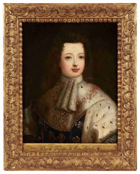 French School, 18th Century | Portrait of Louis XV at the beginning of ...